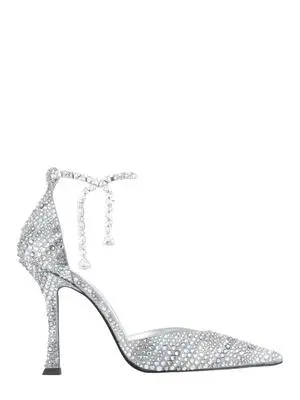 JIMMY CHOO Stevie 100 Embellished Pumps Silver