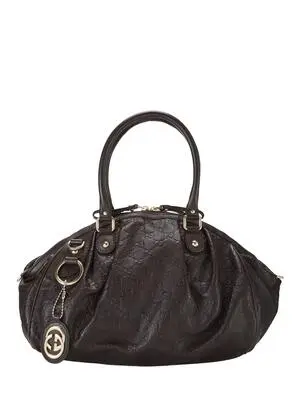 Gucci Guccissima Sukey Handbag - Brown