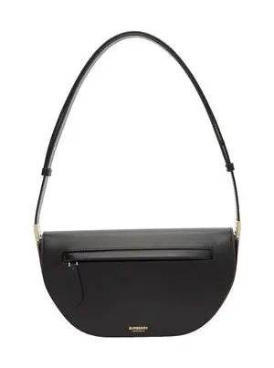 Burberry Small Olympia Leather Bag - Black
