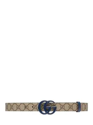 Gucci Supreme Kingsnake Belt - Beige/blue