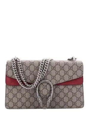 Gucci Dionysus Gg Supreme Small Shoulder Bag - Beige/red