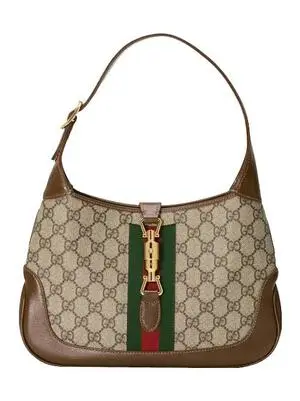 Gucci Jackie 1961 Small Shoulder Bag Gg Supreme - Beige/ebony