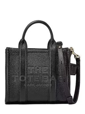 Marc Jacobs The Leather Mini Tote Bag - Black