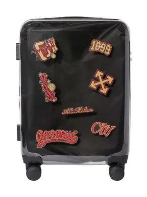 Off-White C/o Ac Milan Logo Cabin Luggage - Transparent/grey
