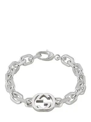 Gucci Interlocking G Chain Bracelet - 925 Sterling Silver With Shiny Finish