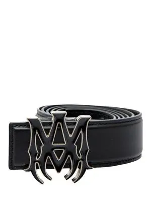 Amiri Nappa Leather Belt - Black