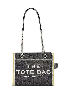 Marc Jacobs The Small Tote Denim - Black Wash
