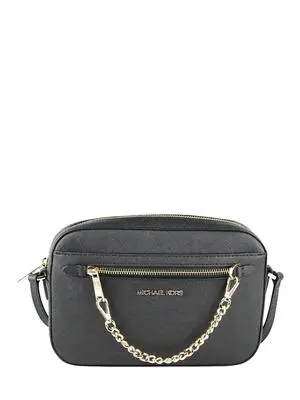 Michael Kors Jet Set Chain Crossbody Bag - Black/gold
