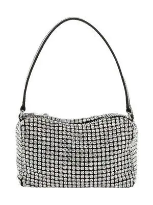 Alexander Wang Heiress Pouch In Crystal Mesh - White
