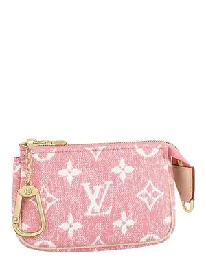 LOUIS VUITTON Louis Vuitton Micro Pochette Accessoires Denim Jacquard