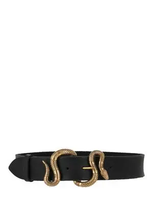 Gucci Snake Buckle Belt - Black