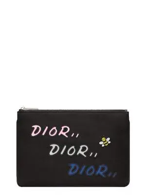 Dior X Kaws Pouch - Black
