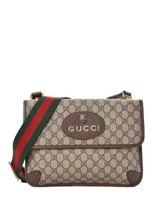 Gucci Neo Vintage Gg Supreme Messenger Bag - Brown