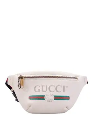 Gucci Print Belt Bag Vintage Logo Small - White