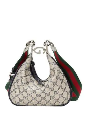Gucci Attache Small Shoulder Bag - Beige/blue