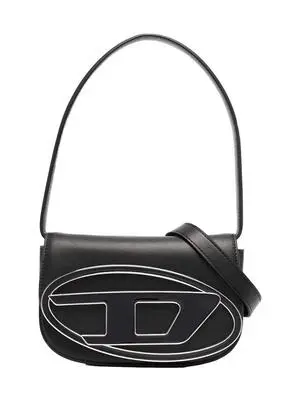 DIESEL Nappa Leather 1dr Iconic Shoulder Bag - Black