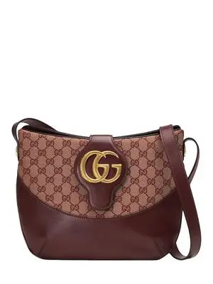 Gucci Arli Gg Shoulder Bag Medium - Burgundy