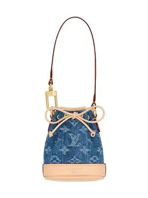 LOUIS VUITTON Micro Noe Bag Charm - Monogram Denim Blue
