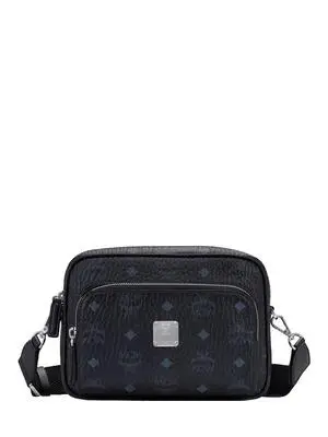 Mcm Aren Crossbody Visetos - Black