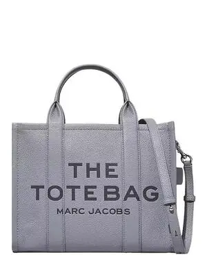 Marc Jacobs The Leather Medium Tote Bag - Wolf Grey