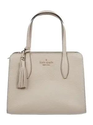 Kate Spade New York Rowe Leather Top Zip Satchel Small - Warm Beige