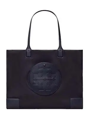 Tory Burch Ella Logo Tote - Tory Navy Blue