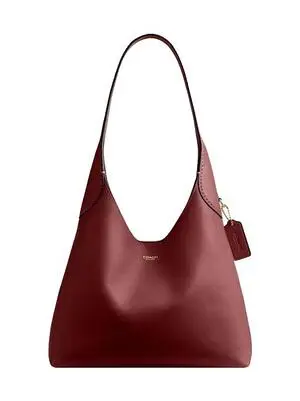 Coach Brooklyn 28 Shoulder Bag Smooth Leather/brass/dark Ruby