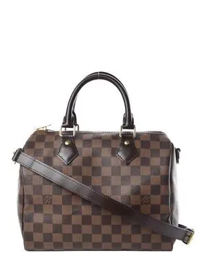 LOUIS VUITTON Speedy Bandouliere Damier Ebene 25 - Brown