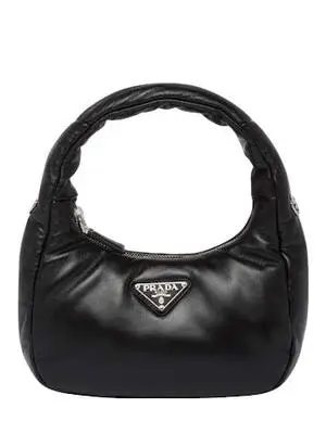Prada Soft Padded Nappa Leather Mini Bag - Black