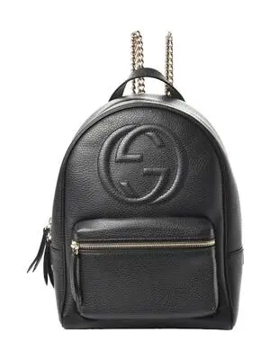 Gucci Soho Chain Backpack - Black