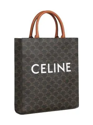 Celine Small Vertical Cabas Triomphe Tote - Tan