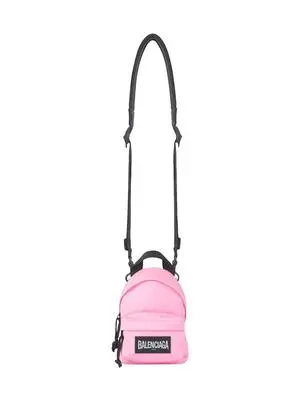 Balenciaga Oversized Crossbody Backpack Mini - Pink/black