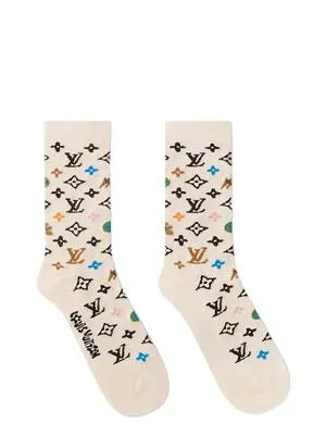 LOUIS VUITTON By Tyler, The Creator Monogram Craggy Socks - Beige