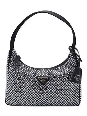 Prada Re-edition 2000 Mini Bag - Black/crystal