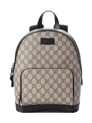 Gucci Backpack Gg Supreme Small - Beige/ebony
