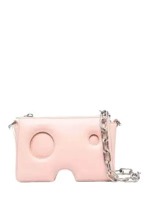 Off-White Burrow Leather Shoulder Bag - Pink