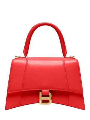 Balenciaga Hourglass Small Top Handle Bag - Red