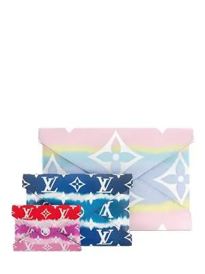 LOUIS VUITTON Pochette Kirigami Escale - Pastel/bleu/rouge