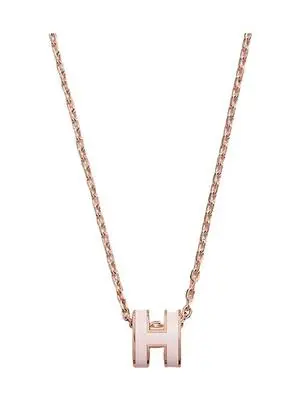 Hermès Mini Pop H Pendant - Rose Dragee