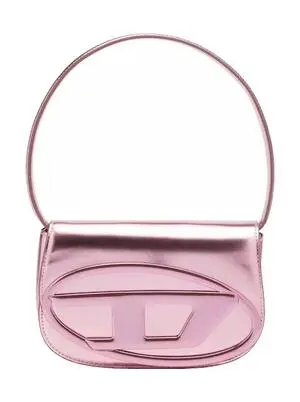 DIESEL 1dr Mirrored Leather Shoulder Bag - Pink
