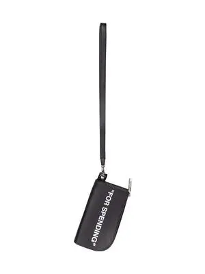 Off-White Quote Neck Pouch - Black