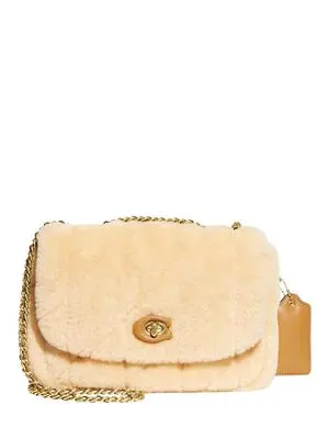 COACH Pillow Madison Shearling Shoulder Bag