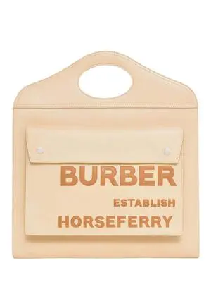 BURBERRY Leather Horseferry Pocket Bag