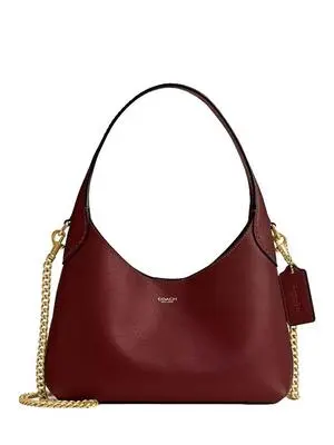 COACH Brooklyn Shoulder Bag 23 - Brass/dark Ruby