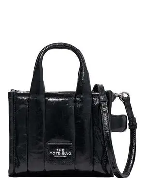 Marc Jacobs The Shiny Crinkle Micro Tote - Black