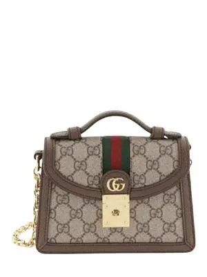 Gucci Ophidia Gg Mini Bag - Beige/ebony/green
