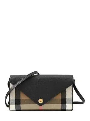 BURBERRY Hannah Check Shoulder Bag