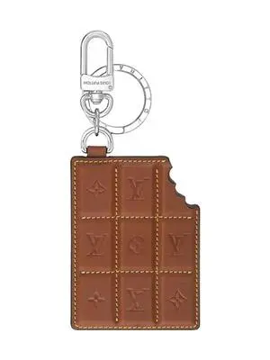 LOUIS VUITTON Chocolate Bar Figurine Key Holder And Bag Charm - Brown