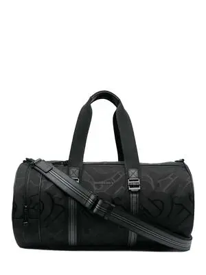 BURBERRY Monogram Jacquard Medium Barrel Bag