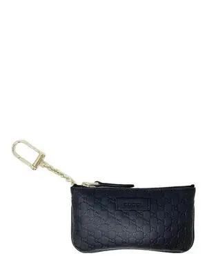 Gucci Key Pouch Microssima - Black